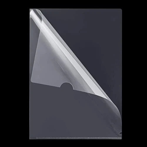 L Shape Transparent FOLDER A4 Size – papeteri.com