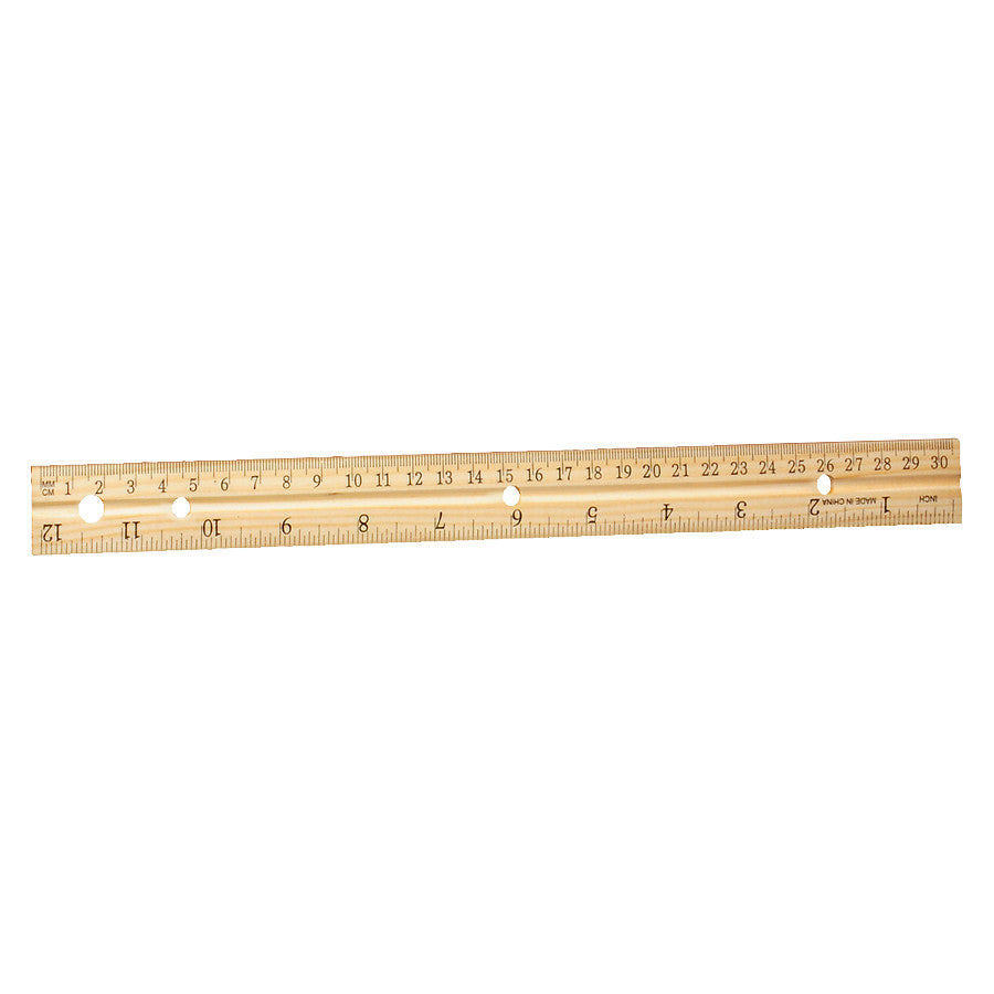 RULER 30CM WOODEN – papeteri.com